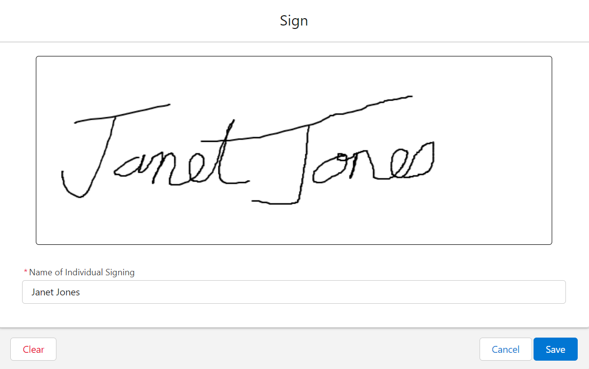 Record a client's signed approval – Lumary